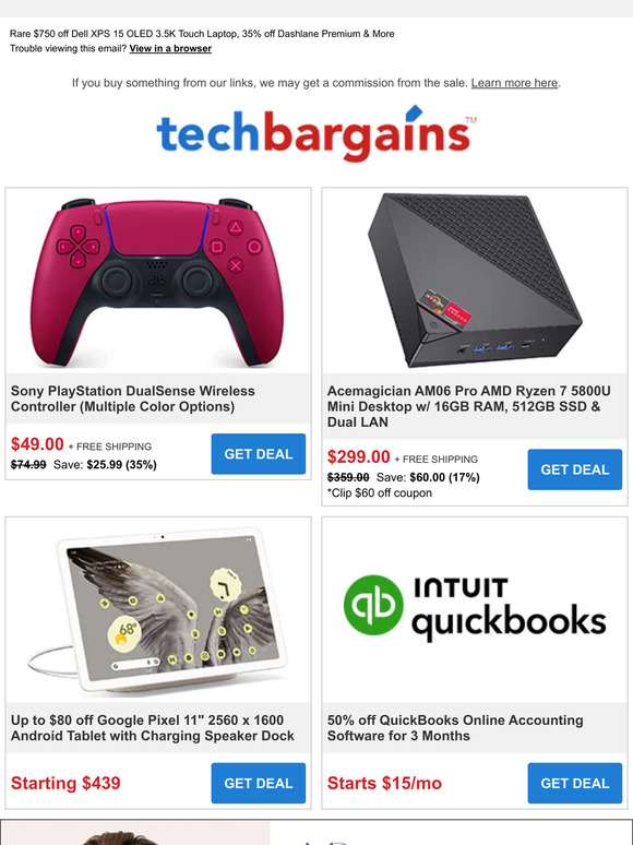 TechBargains: $49 Sony DualSense Controller | 51% off Fire TV Stick 4K ...