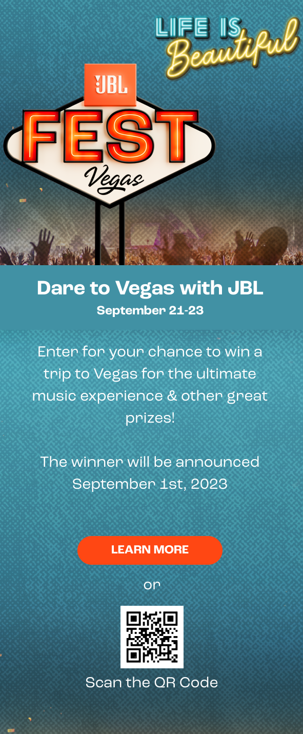JBL: 2023 JBL Fest - Enter to win a Free Trip to Vegas! | Milled