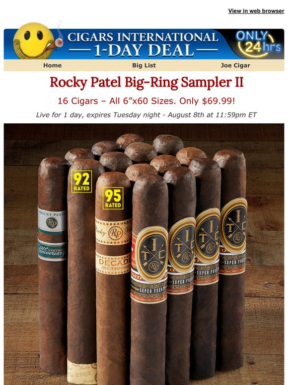 Cigars International: Big-Ring Rocky's Are Here! | Milled