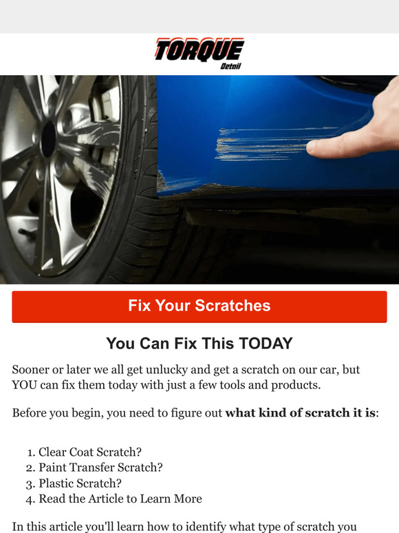 Torque Detail: How to Fix Different Types of Car Scratches (w/ Pictures & Video) | Milled