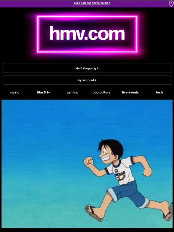 HMV: 50% OFF ONE PIECE & ONE PIECE RED exclusive@hmv | Milled
