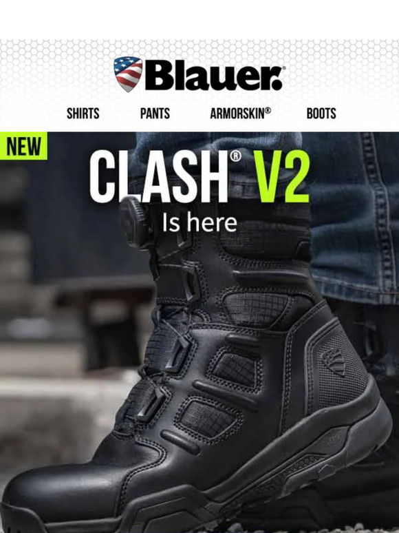 Blauer: NEW ARRIVAL: Clash V2 Tactical Boots are here! | Milled