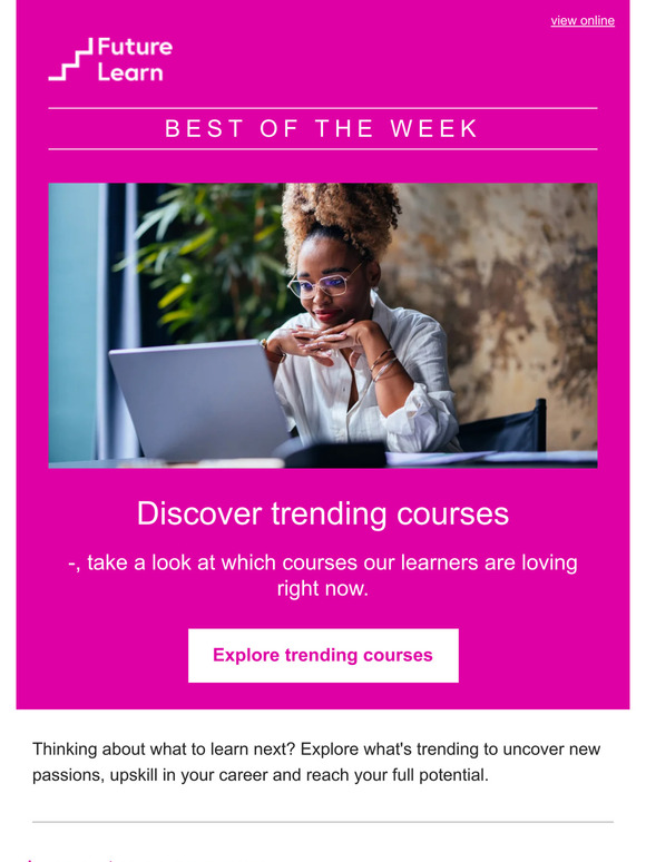 FutureLearn: What courses are trending right now? | Milled