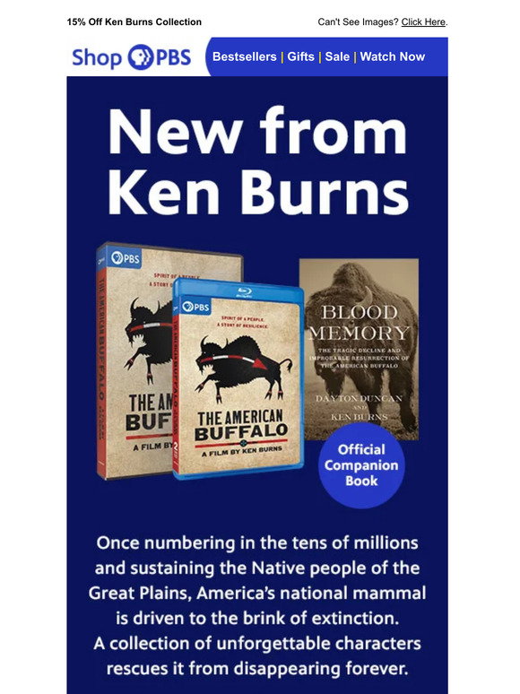 Shop.PBS.org: Ken Burns - Pre-order his latest | Milled