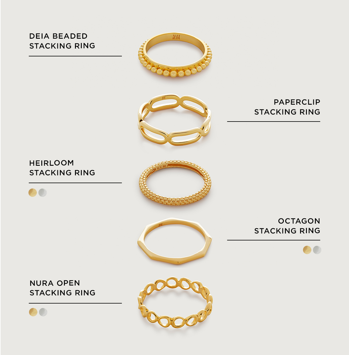 Monica Vinader: New stacking rings just dropped | Milled