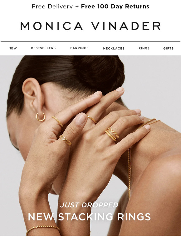 Monica Vinader: New stacking rings just dropped | Milled