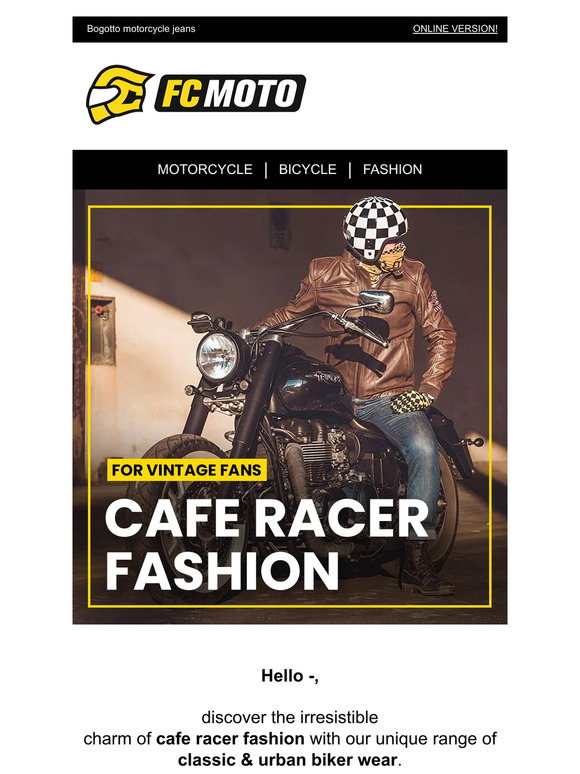 FC-Moto: 🏁☕ Cafe Racer Fashion for him and her! | Milled