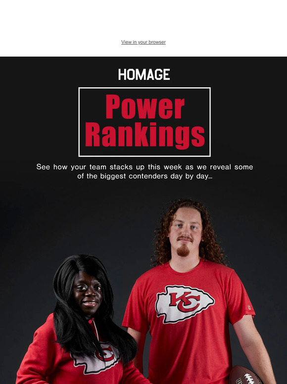 Homage: Who is the #1 HOMAGE NFL Power Ranking pick? | Milled