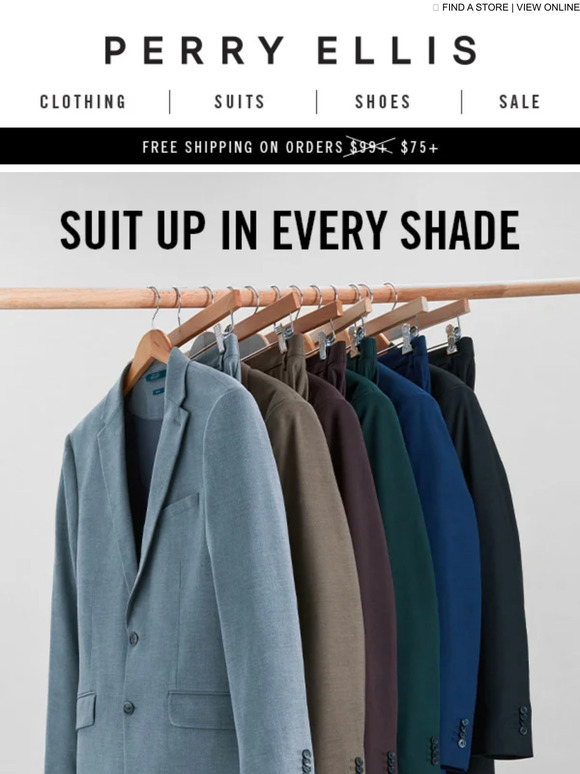 Perry Ellis: The Suits You Need in Every Color | Milled