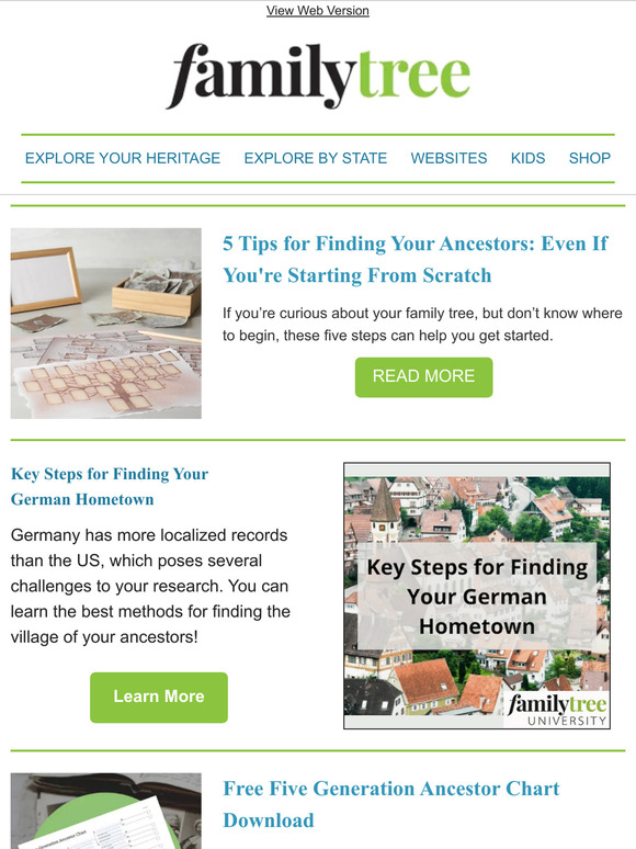 Family Tree Magazine: 5 Tips for Finding Your Ancestors: Even If You're ...