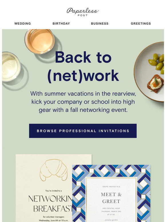 Paperless Post: What's in for fall? Networking | Milled