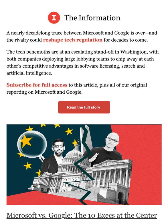 The Information: Microsoft vs. Google: The 10 Execs at the Center of ...