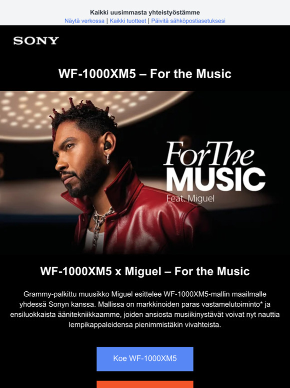 Sony: WF-1000XM5 x Miguel | Milled