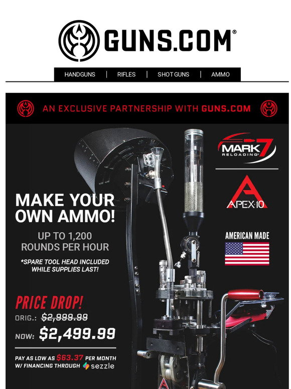 Guns.com: The American Made APEX 10 Premium Reloading Press By Mark 7 ...
