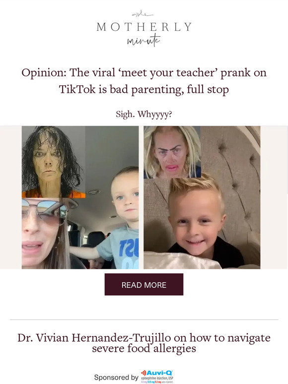 Motherly: 🚫 Opinion: The viral ‘meet your teacher’ prank on TikTok is ...