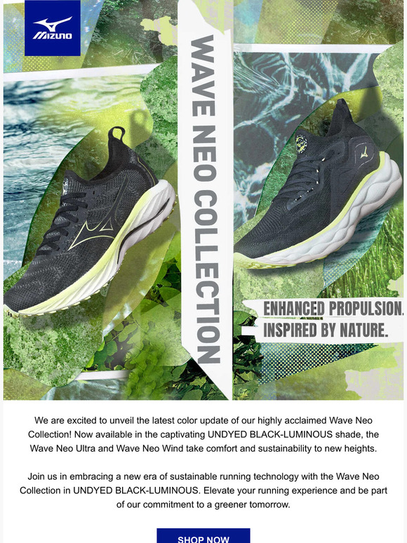 Mizuno: Discover the New Color Update: Wave Neo Collection in UNDYED BLACK-LUMINOUS! | Milled