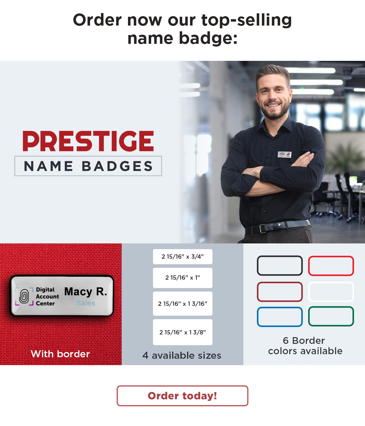 Name Badges International: Step Up Your Game with Our Number One Seller ...