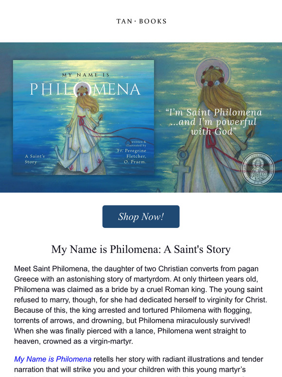 TAN Books: St. Philomena, Daughter of Light | Milled