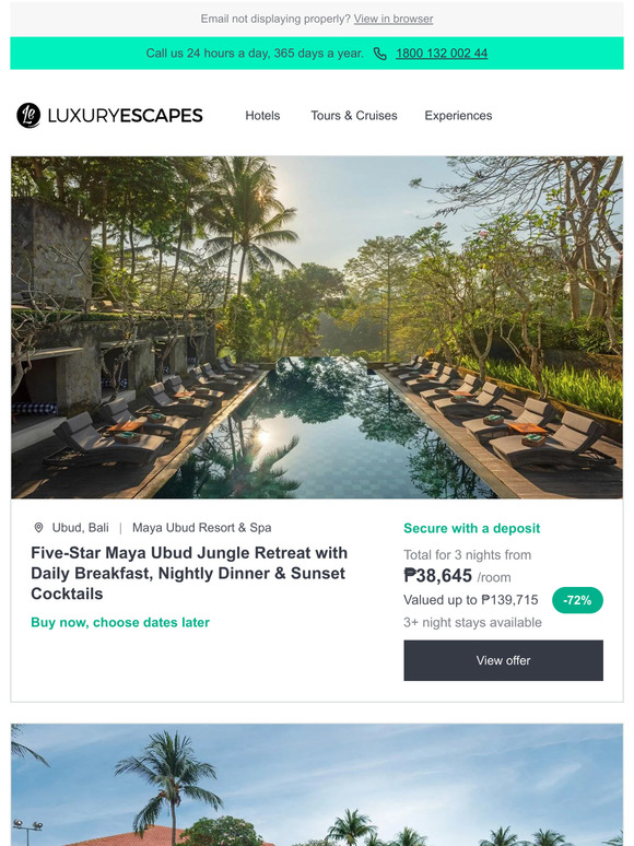 AussieCommerce: Bali: Maya Ubud Jungle Retreat | Last Chance: Singapore ...