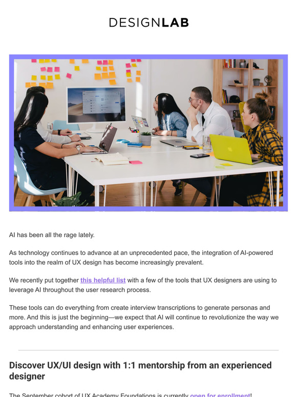 Designlab: AI for UX research | Milled