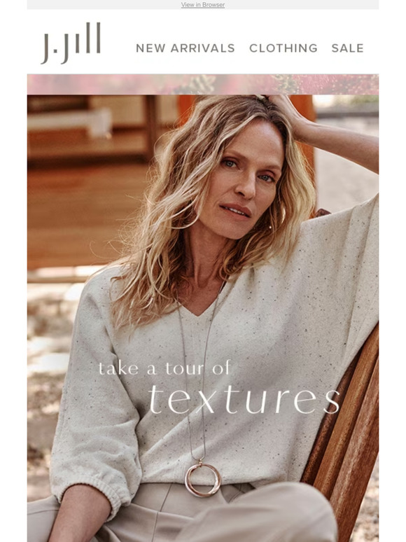 J.Jill: Discover Pure Jill’s newest textures: cotton-gauze and tweed ...
