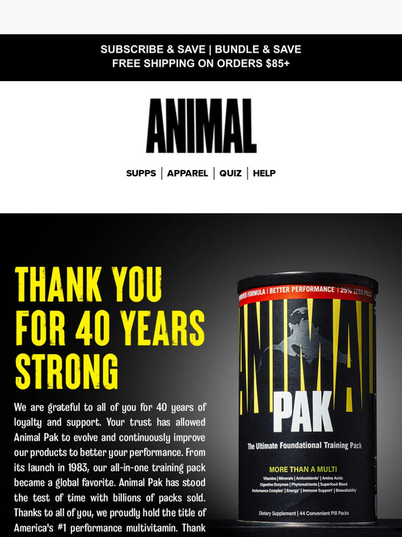AnimalPak: 40 Years of Excellence 🎉 | Milled