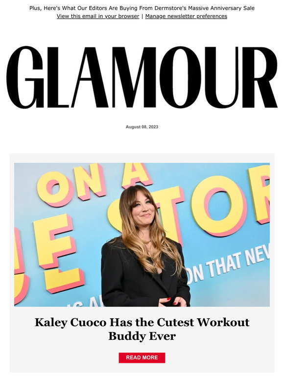 Glamour: Kaley Cuoco Has the Cutest Workout Buddy Ever | Milled