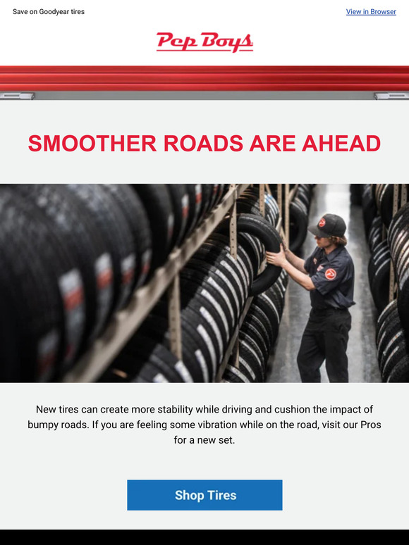 Pep Boys: Ride smoother with the Pros | Milled