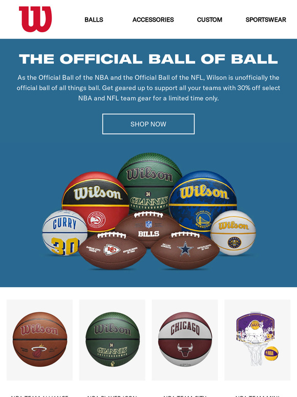 Wilson: 30% Off the Official Ball of Ball 🏀 | Milled