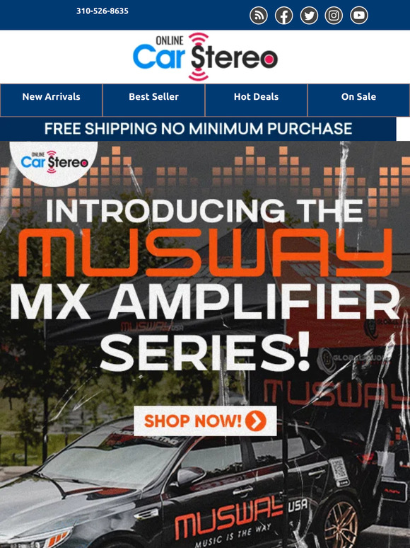 Online Car Stereo: Introducing the MUSWAY MX Amplifiers! 🔥 | Milled