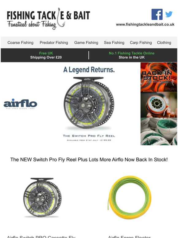 Fishing Tackle and Bait: 🆕The NEW Airflo SWITCH PRO Fly Reel 🆕 | Milled