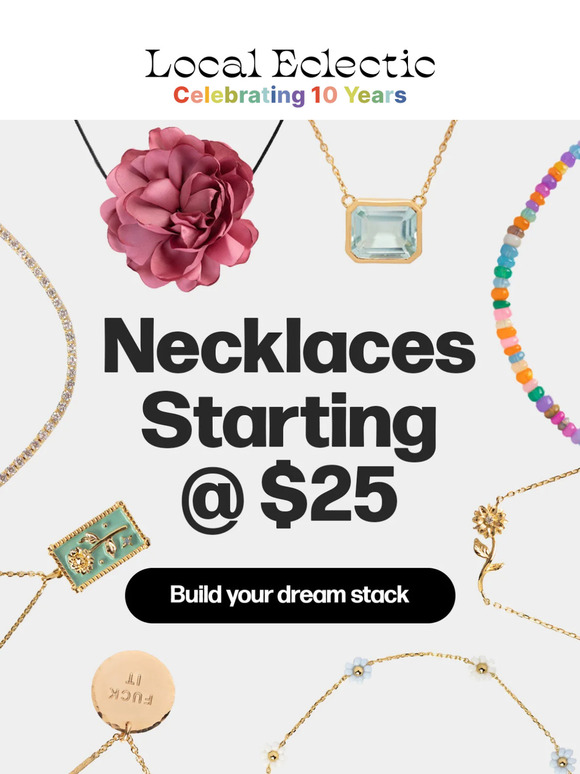 Local Eclectic: Necklaces starting @ $25 | Milled