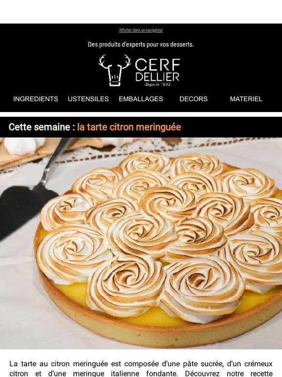 Cerf Dellier: Tarte citron meringuée : la recette facile | Milled
