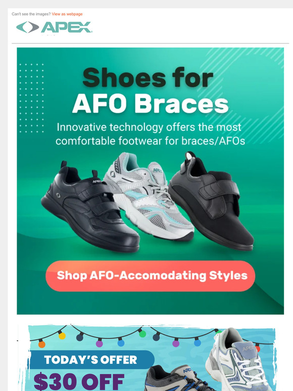 Apex Foot: Looking for an afo-accommodating shoe? | Milled