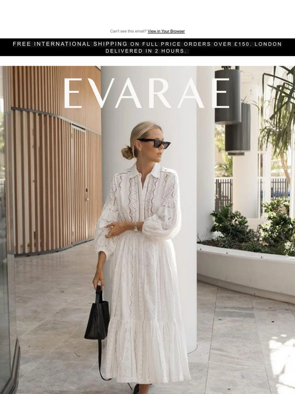 EVARAE: Discover Sienna | Our Favourite White Dress Is Back | Milled