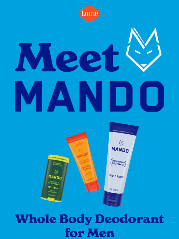 Lume: Meet Mando - Whole Body Deodorant for Men | Milled