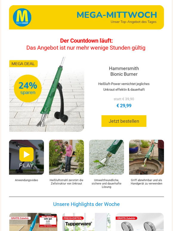 Mediashop: ⏰ Nur noch wenige Stunden: Sparen Sie 24% auf Ihren neuen ...