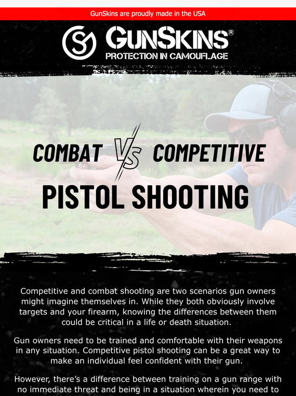 GunSkins: Combat vs. Competitive Pistol Shooting | Milled