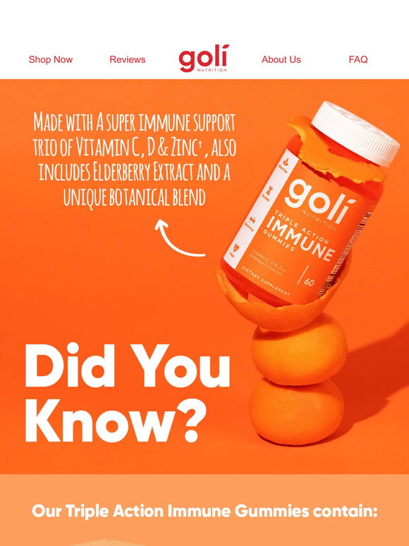 Goli Nutrition: What's in our Triple Action Immune Gummies? | Milled