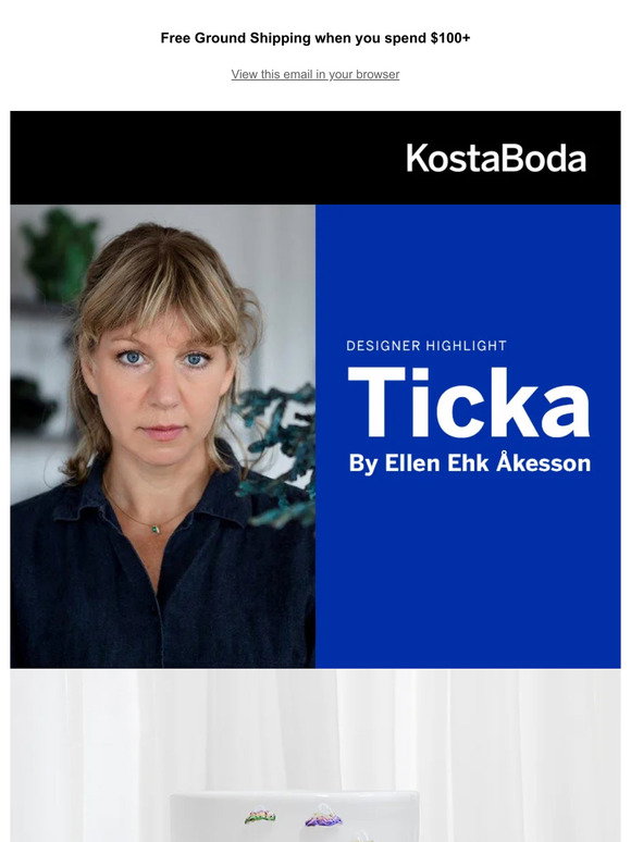 Kosta Boda: Discover Designer Ellen Ehk Åkesson's Ticka Collection | Milled