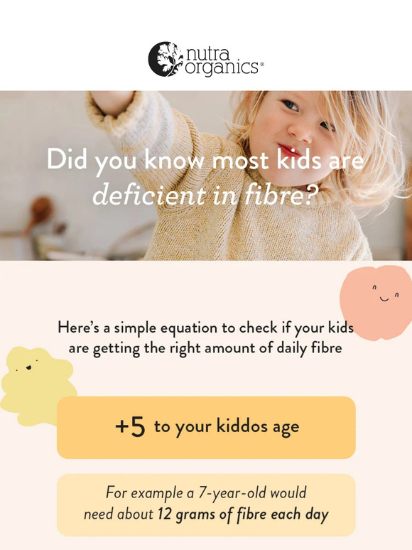 Nutra Organics: What’s the right daily amount of fibre for kids? | Milled