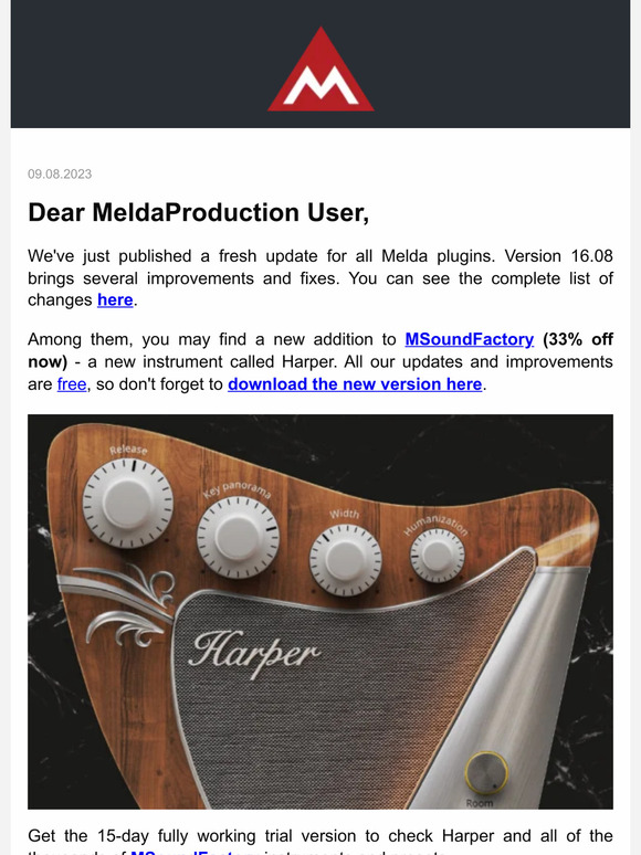 MeldaProduction: A new version is out, download your free update to V16 ...