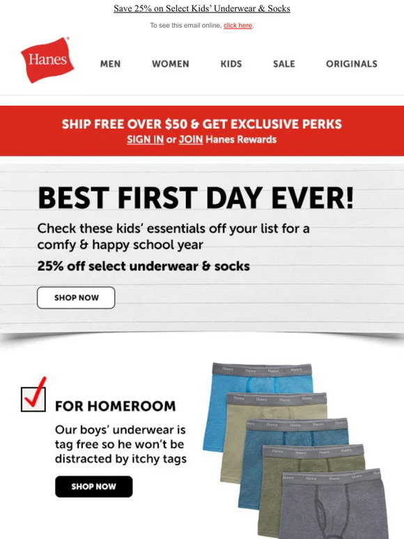 Hanes: 🚌 Don’t Miss the Back-to-School Bus | Milled