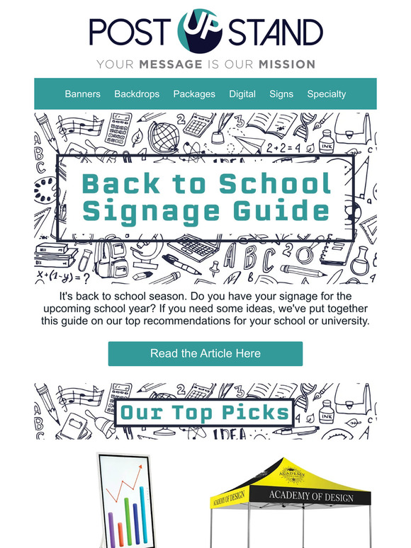 Post Up Stand: The Ultimate Back to School Signage Buyer’s Guide 🍎📚 ️ ...