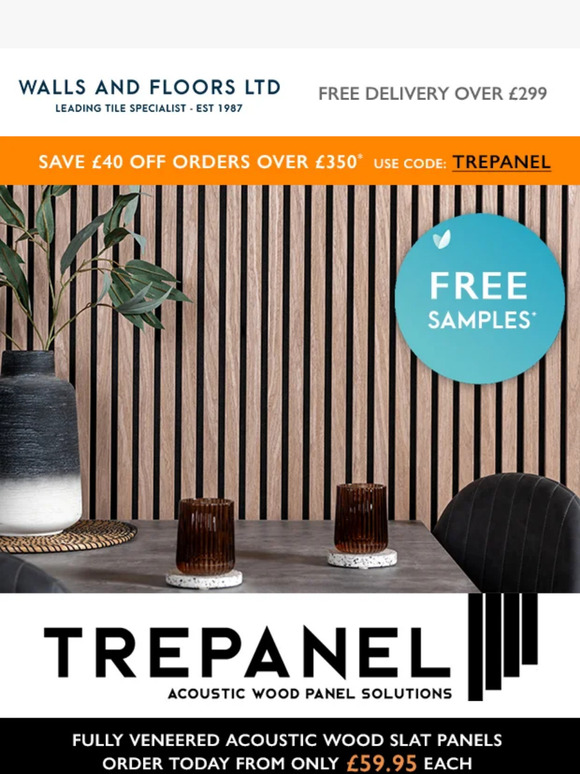 Walls and Floors: NEW Trepanel® Acoustic Wood Panels... | Milled