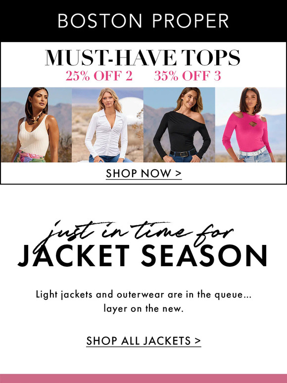 Boston Proper: Key Jacket & Blazer Styles | Milled