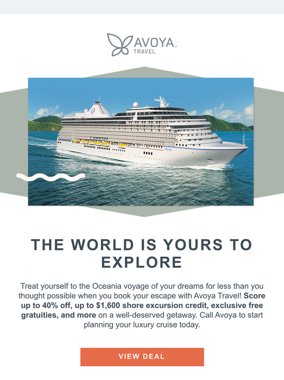 Avoya Travel: Discover Your Dream Oceania Cruise Inside! | Milled
