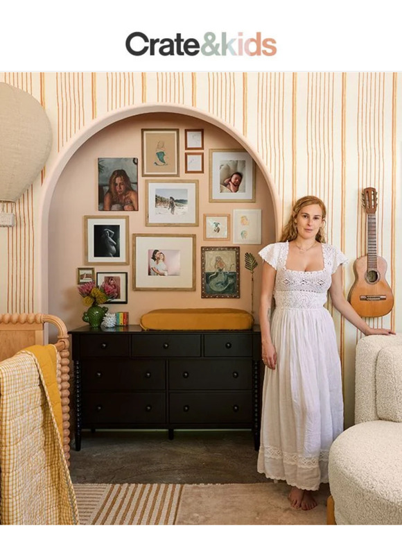 Crate and Barrel: Exclusive: Actor and singer Rumer Willis’ nursery ...