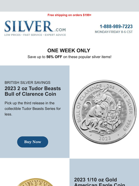 Silver: Big Silver and Gold Coin Sale | Milled