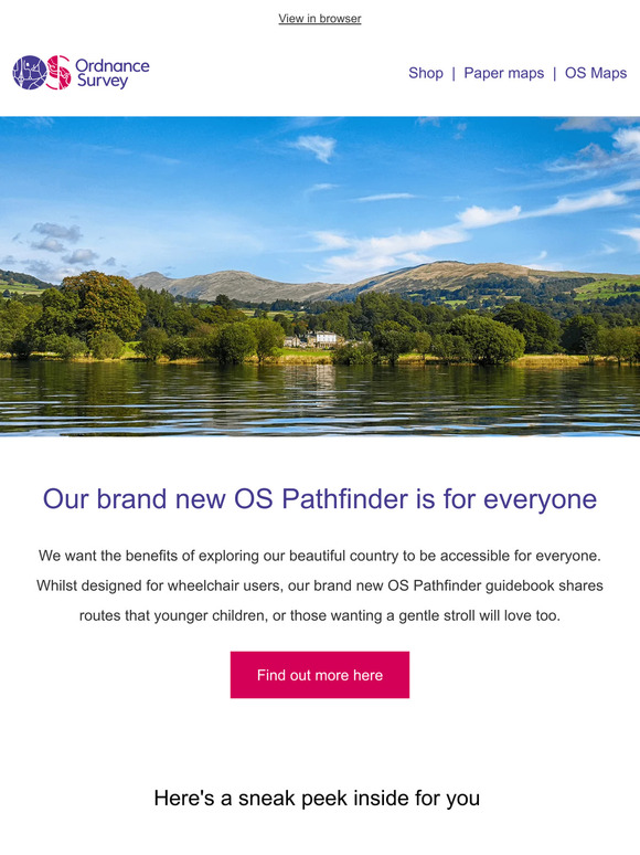 Ordnance Survey: New accessible OS Pathfinder is here! 👣 | Milled